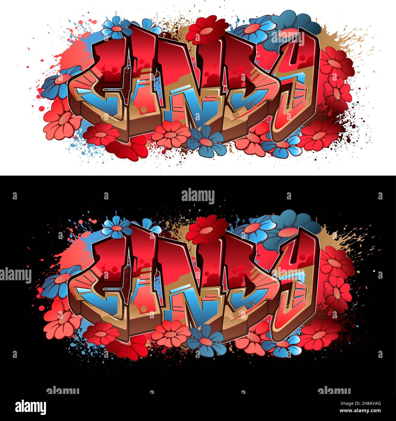 Graffiti Graffitti Grafitti Graffiti Stock Vector Images - Alamy