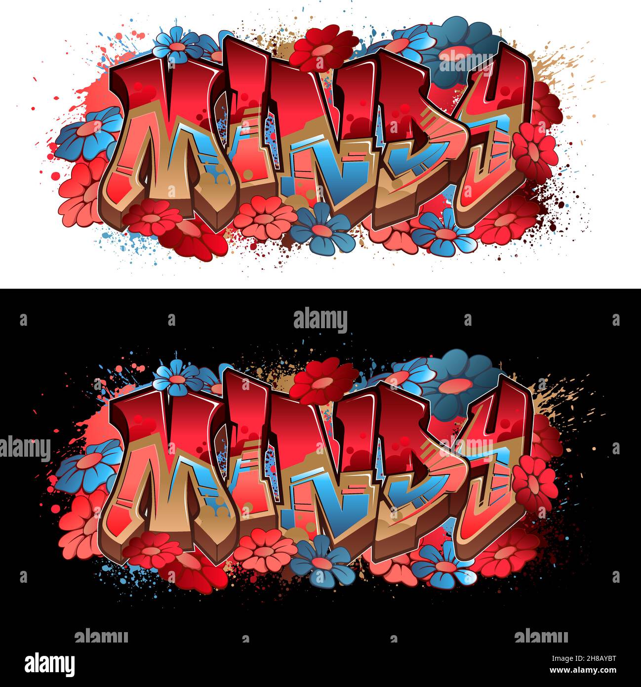 Grafiti graffiti Stock Vector Images - Alamy
