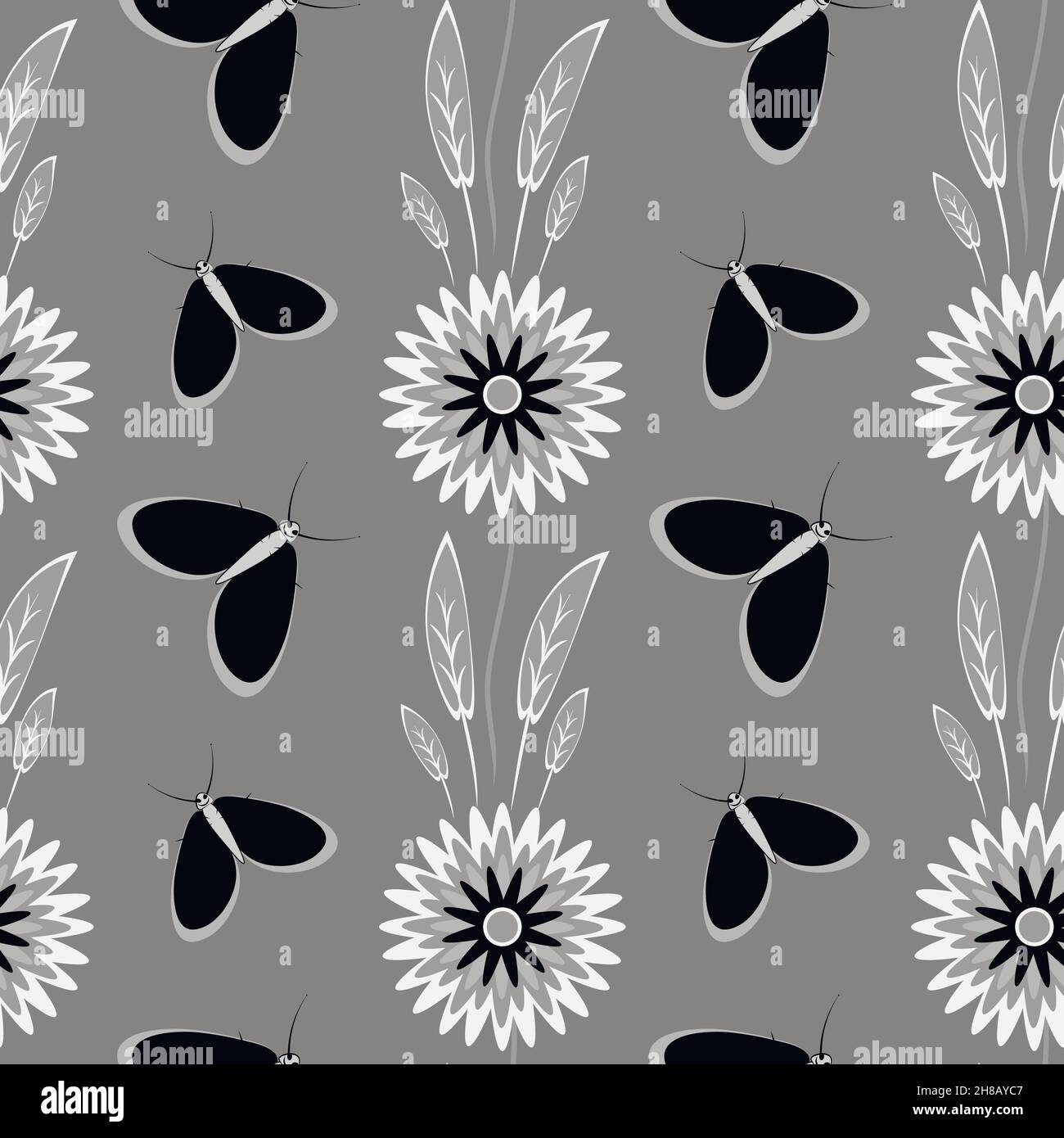 Seamless pattern, endless texture - Illustration on a square background ...