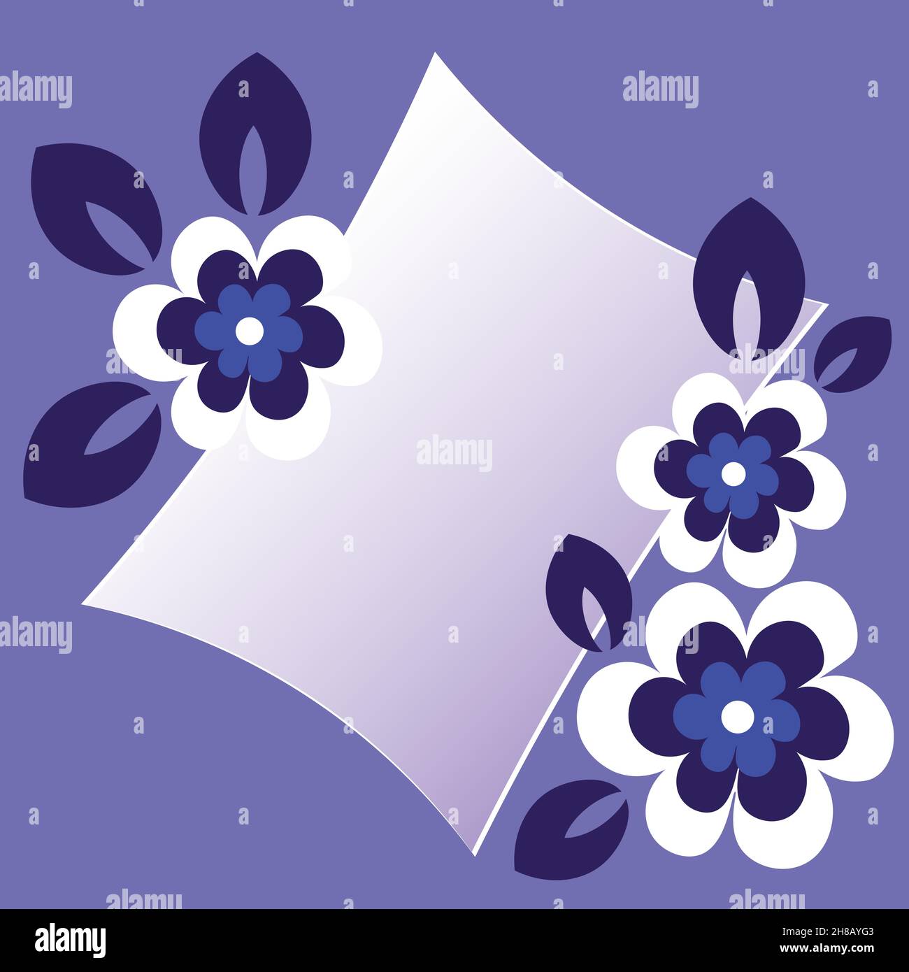 Illustration on a square background - a stylized postcard or banner for ...