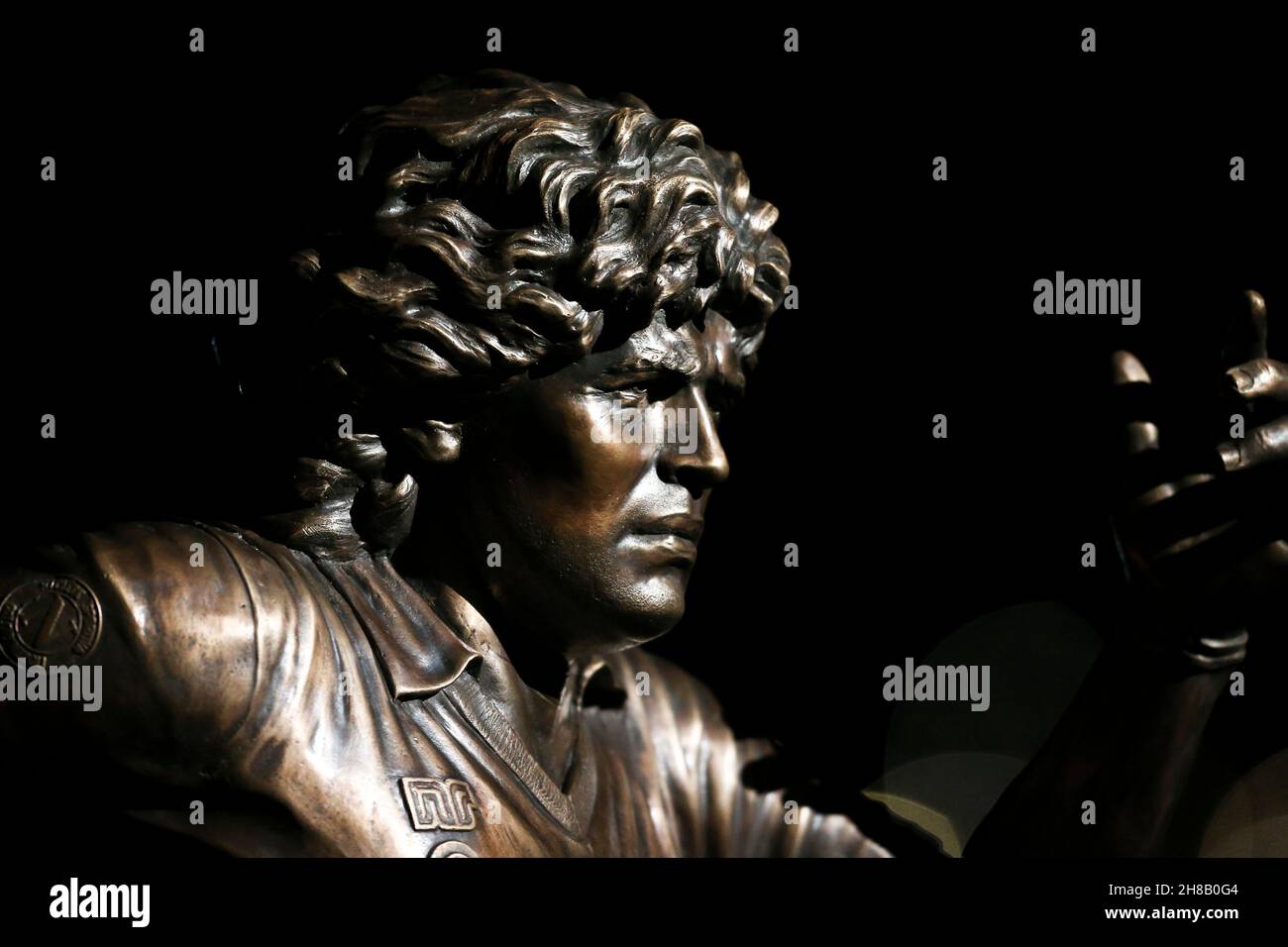 ssc napoli presents the statue dedicated to maradona during the Serie A ...