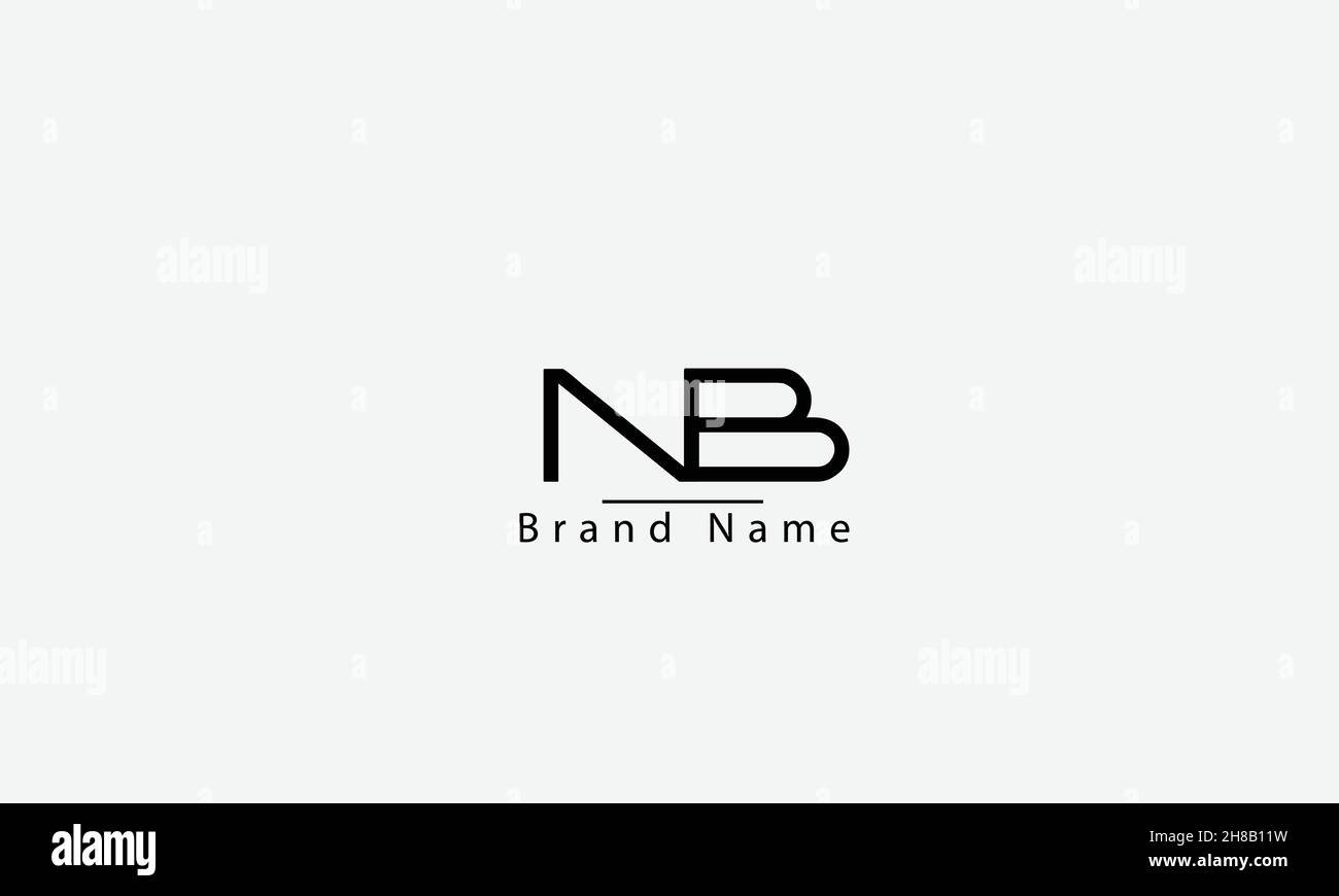 N b initial logo Stock Vector Images - Alamy