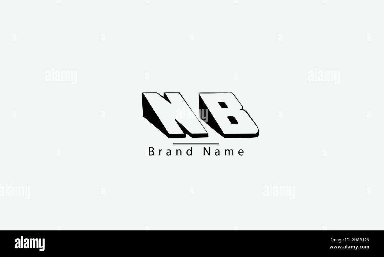 Abstract letter n logotype Black and White Stock Photos & Images - Alamy