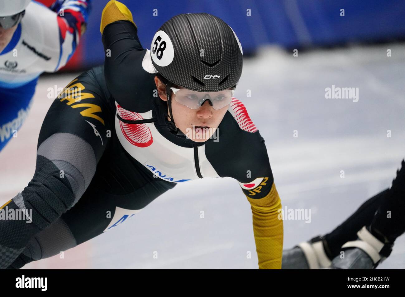 Yuki KIKUCHI (JPN) iin action in 1000 meter heats during ISU World Cup ...