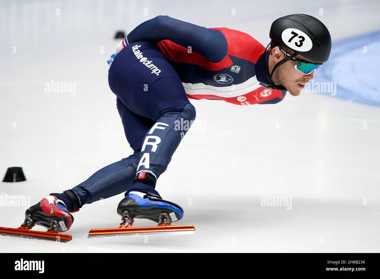 Quentin FERCOQ (FRA) in action in 1000 meter heats during ISU World Cup ...