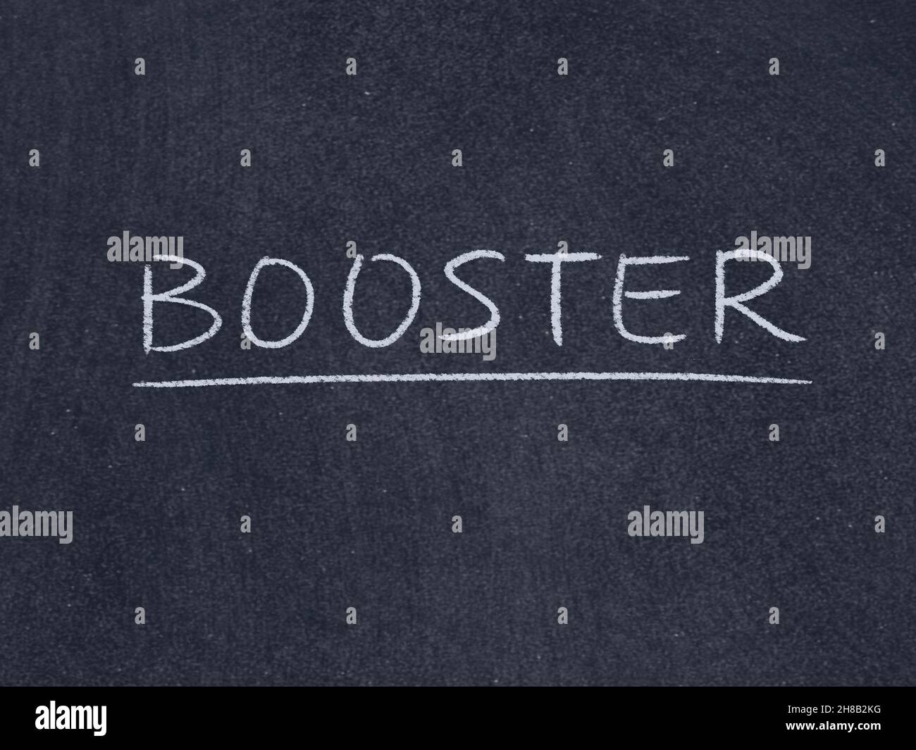 booster concept word on blackboard background Stock Photo - Alamy