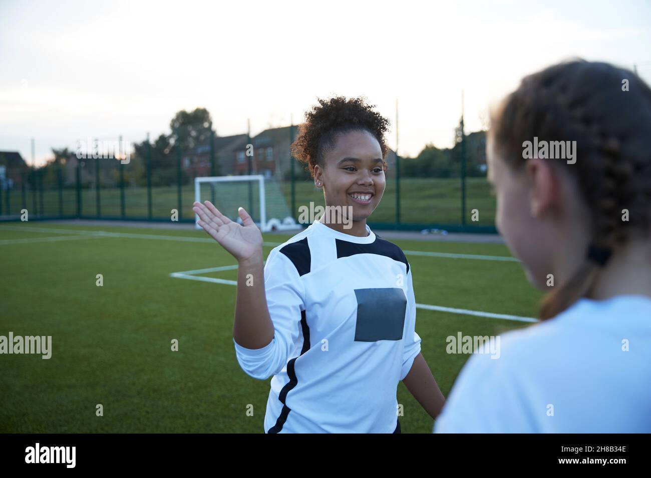 Kids team high five hi-res stock photography and images - Alamy