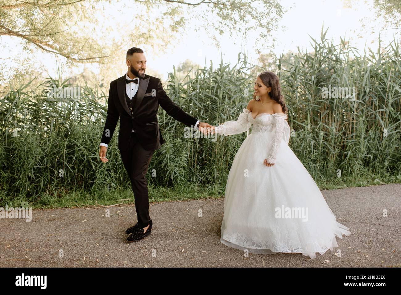 Indian groom walking hi-res stock photography and images - Alamy