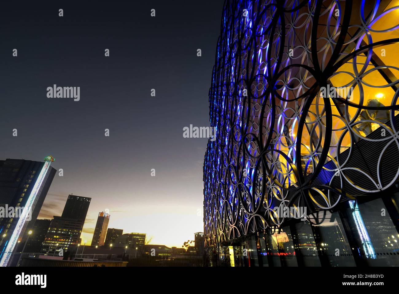 Contemporary structure,Europe's largest public library, intricate ...