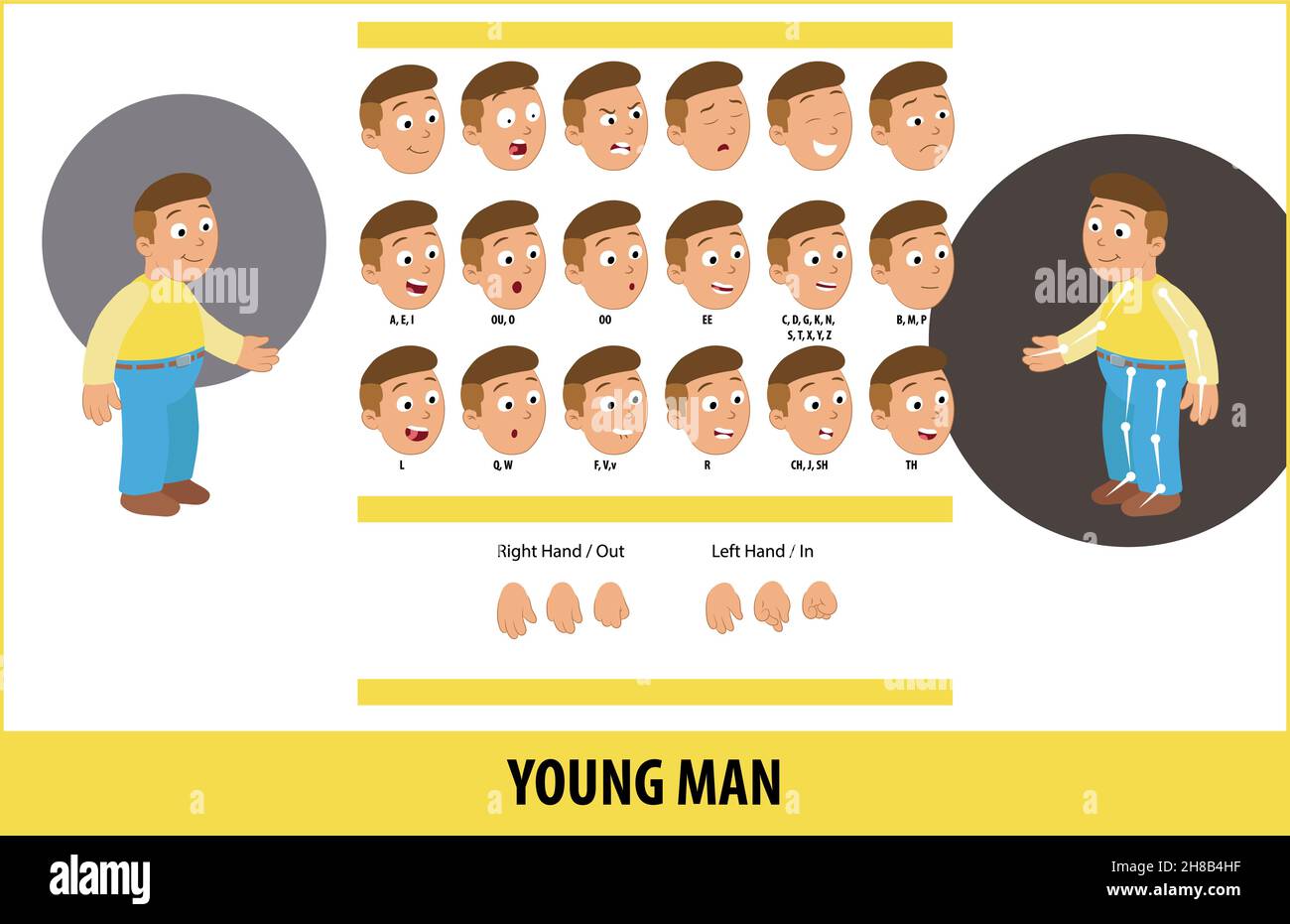 Man 3 4 view Stock Vector Images - Alamy