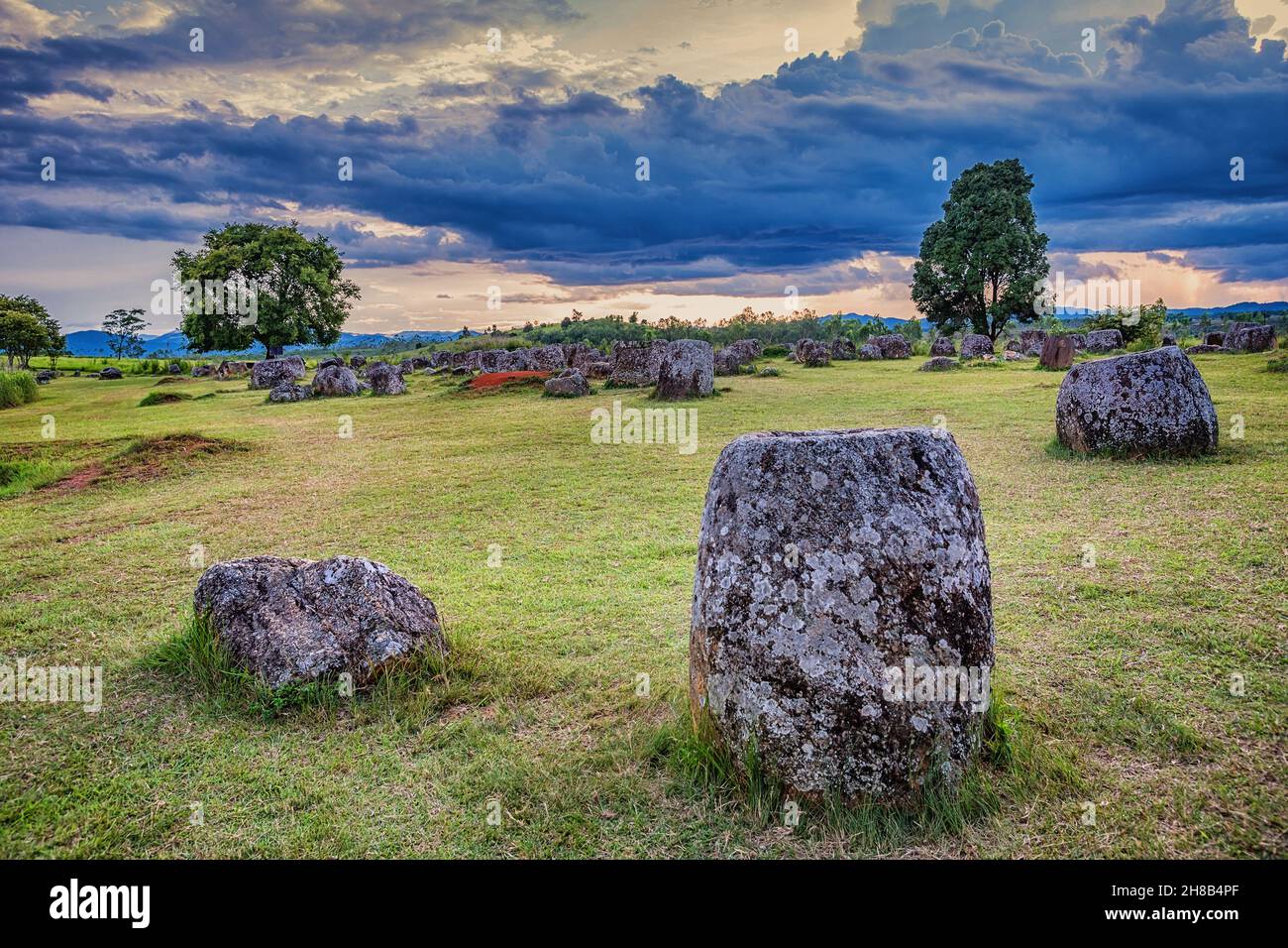 Plain of Jars is a megalithic archaeological landscape. Xieng Khouang ...
