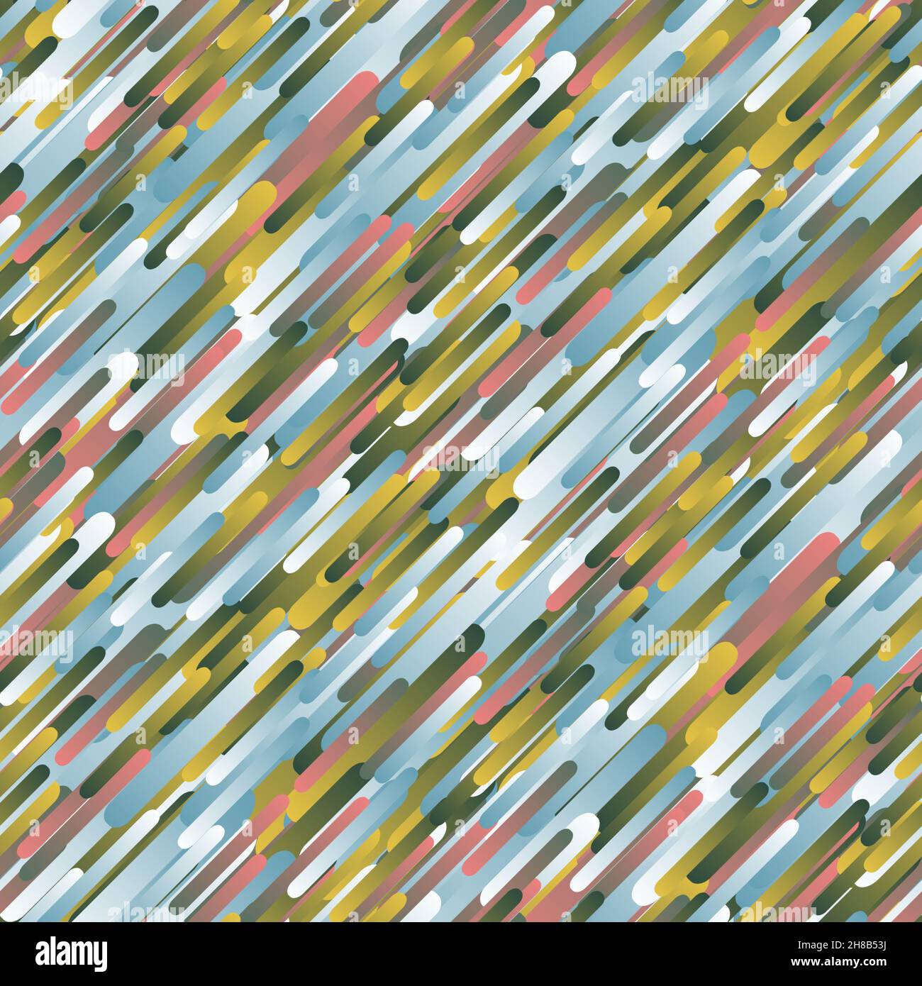 Seamless funky pill shaped gradient lines surface pattern design for ...