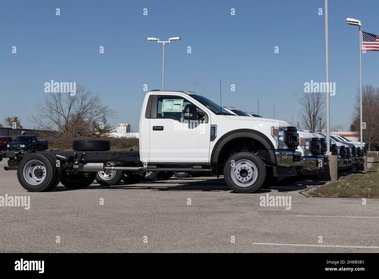 Fishers - Circa November 2021: Ford F-550 Super Duty Chassis Cab ...
