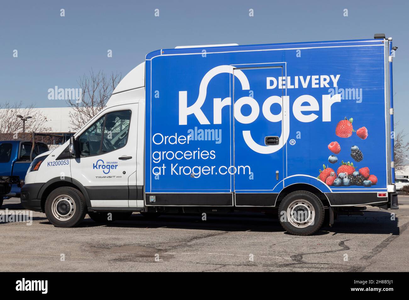 Fishers - Circa November 2021: Kroger Delivery van. Kroger is one of ...
