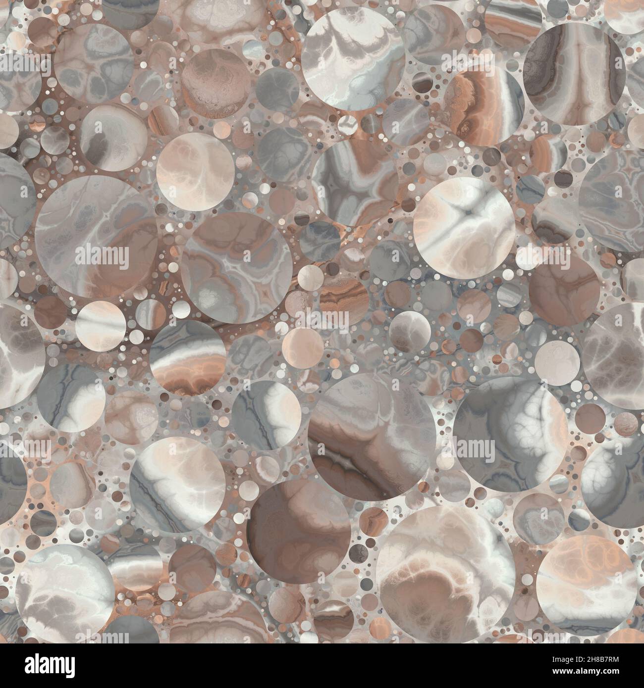 Seamless pattern of marbled orbs that gives a dreamy fantasy mysterious ...