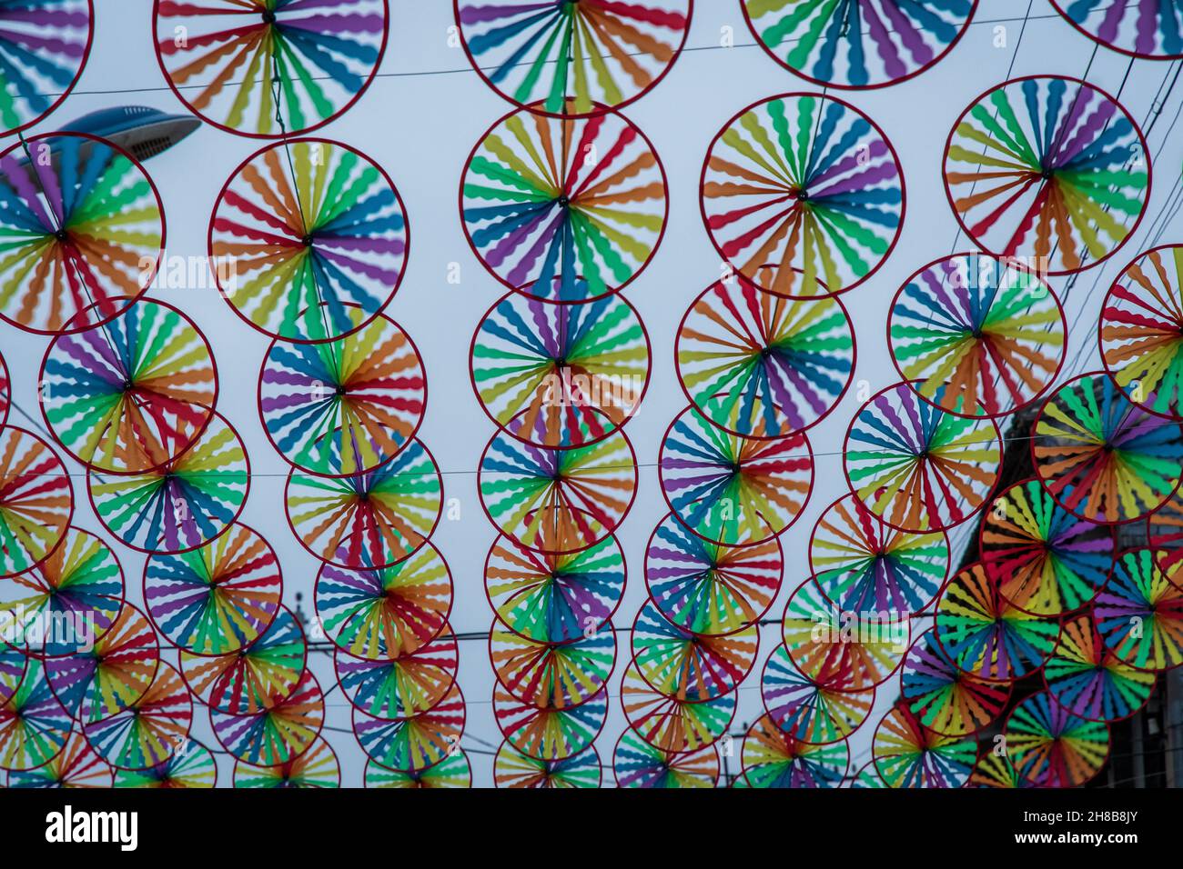 Umbrella Ceiling in Shaanxi Province, China Stock Photo - Alamy