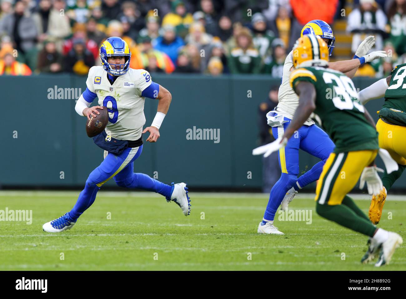 November 28, 2021: Los Angeles Rams quarterback Matthew Stafford (9 ...