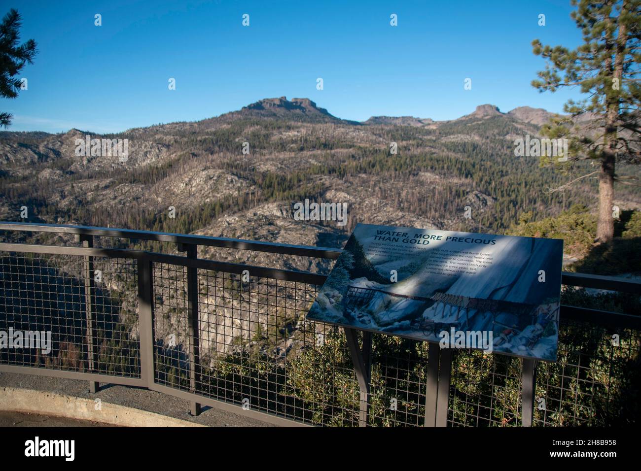 Donnell Vista is a rest stop on State Route 108 in California's ...