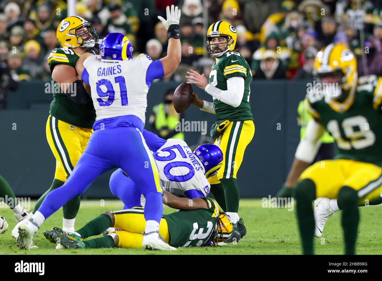 Green Bay, Wisconsin, USA. 28th Nov, 2021. Green Bay Packers ...