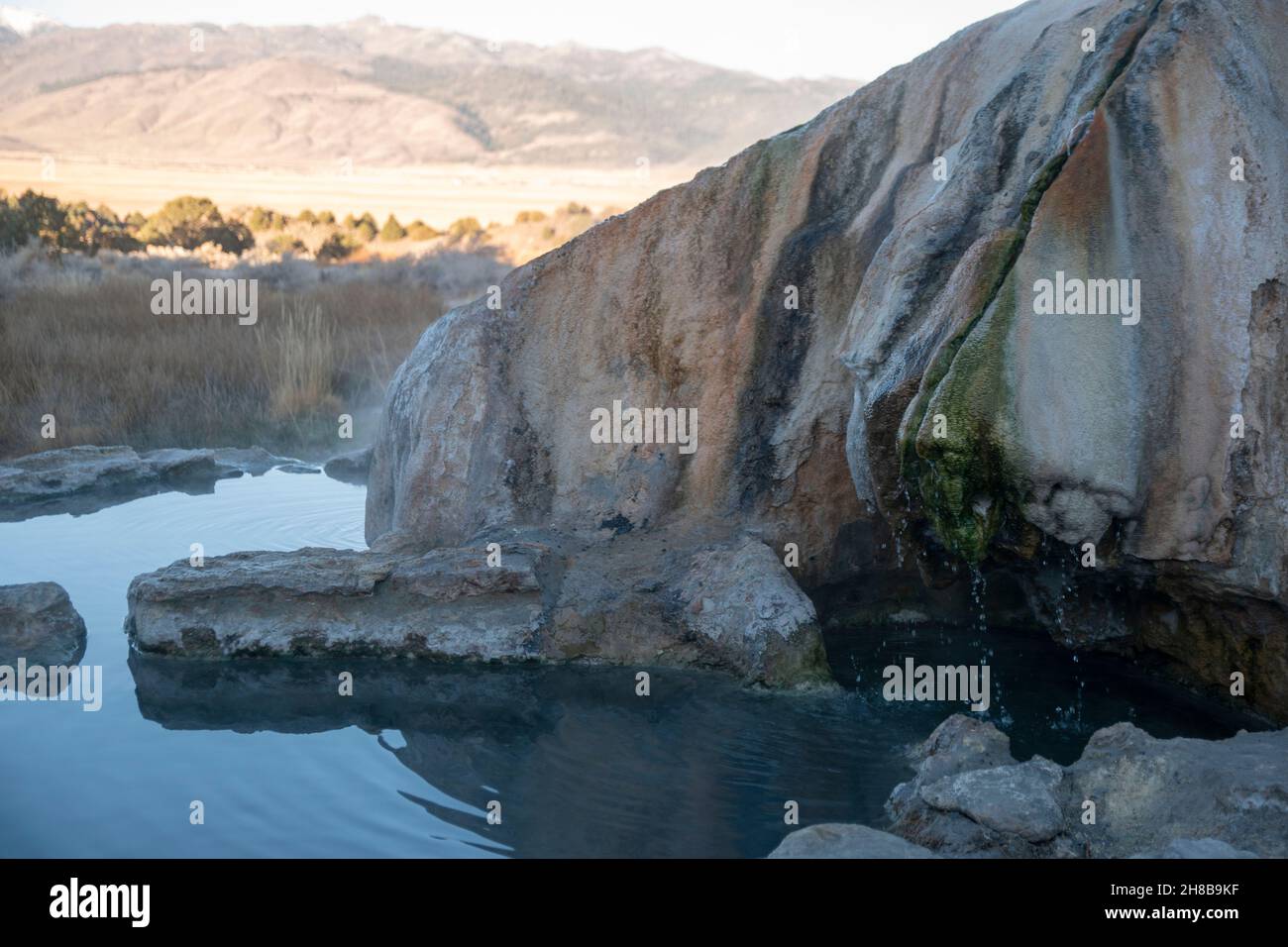 Travertine hot springs bridgeport california hi-res stock photography ...