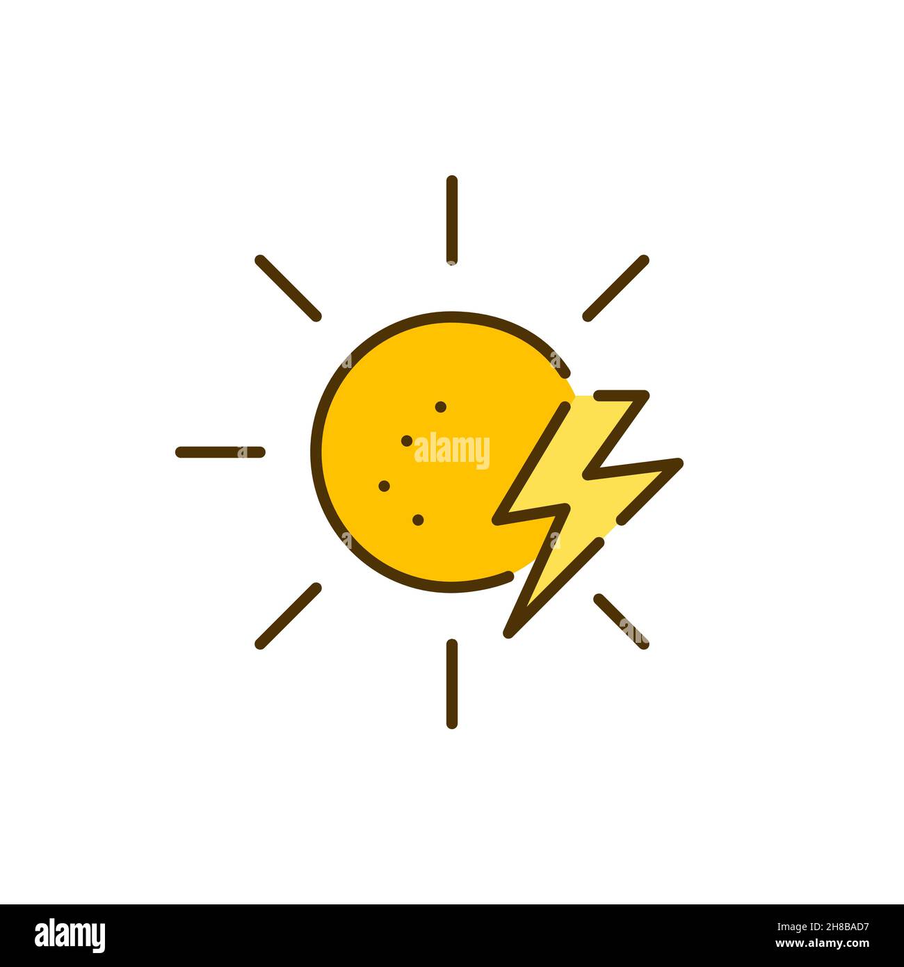 Solar power generation. Green sustainable alternative energy source ...