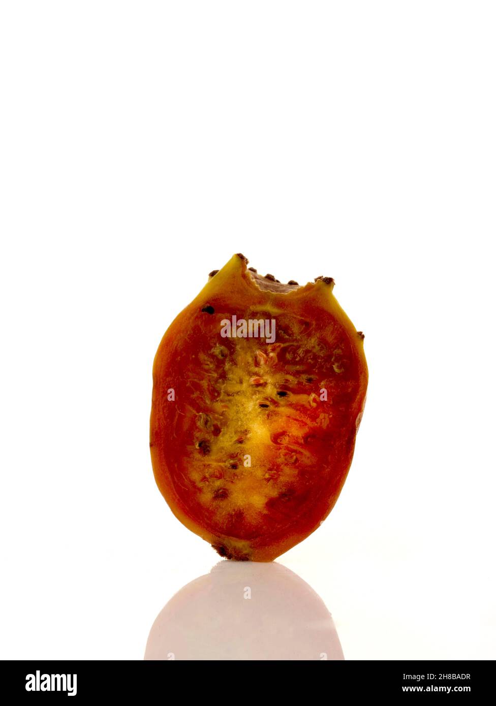 Delicious and colourful Prickly Pear Fruit close up still-life, high ...