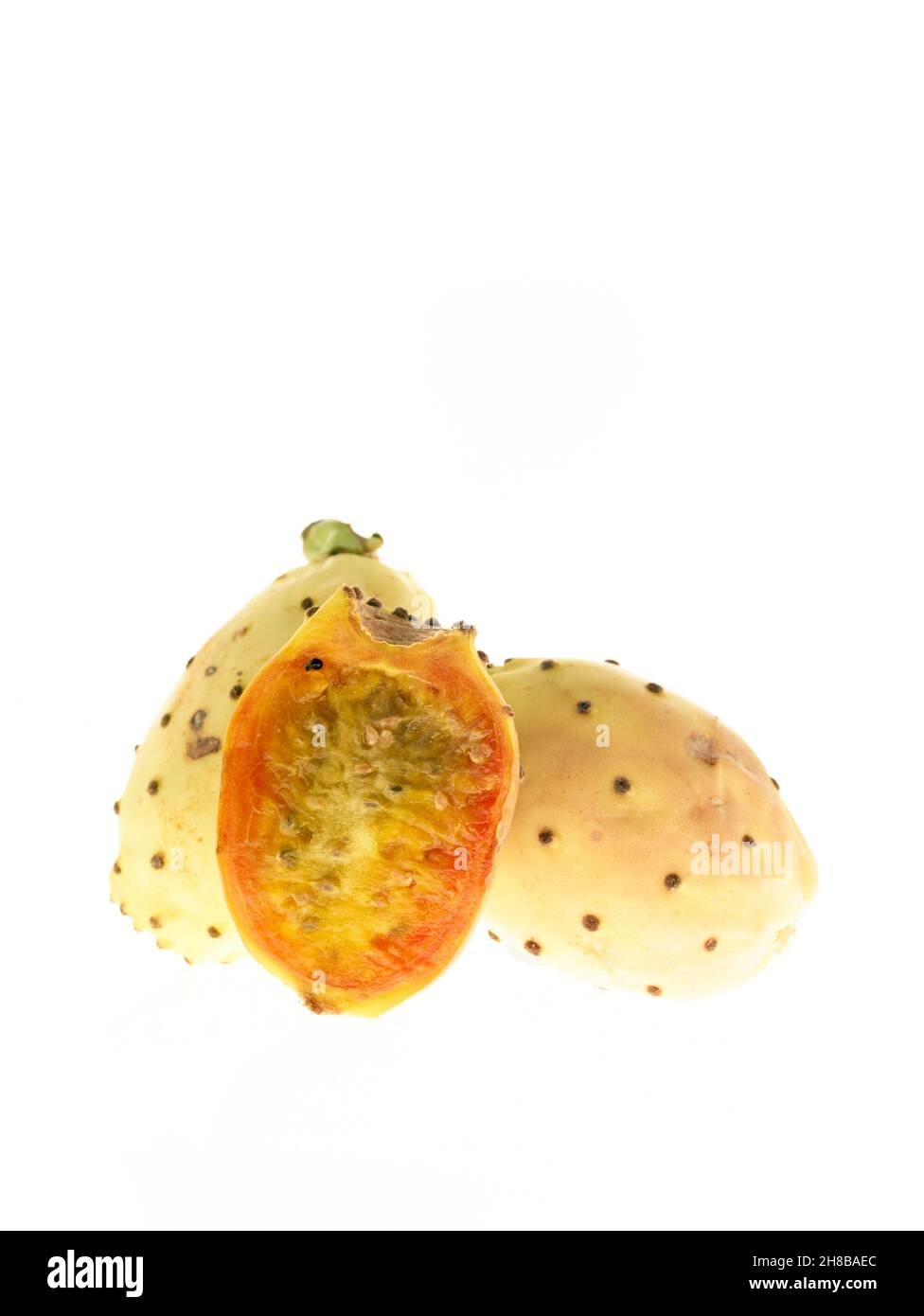 Delicious and colourful Prickly Pear Fruit close up still-life, high ...