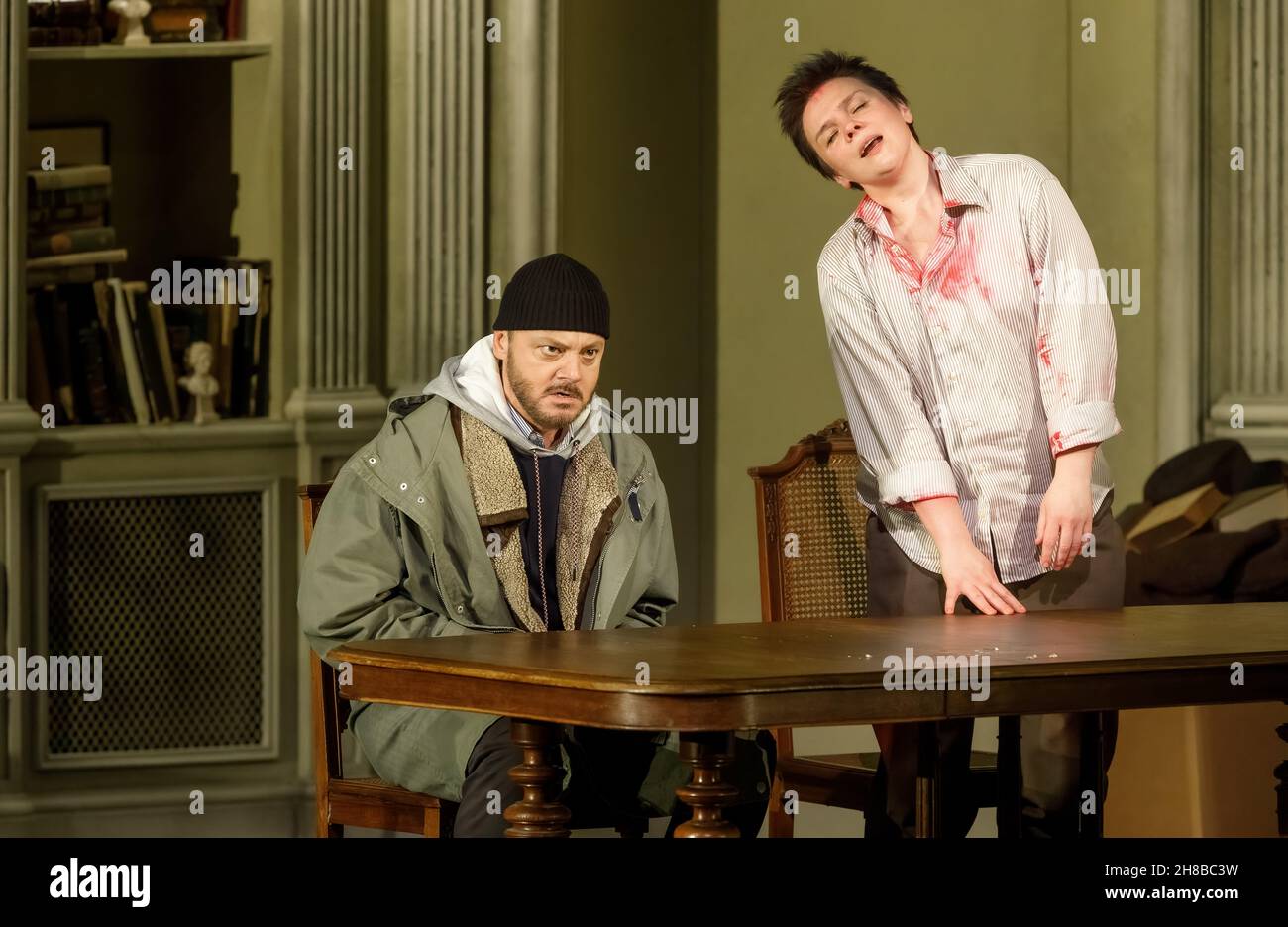 Hamburg, Germany. 24th Nov, 2021. Singers Au·riné Stundyté (l.) as ...