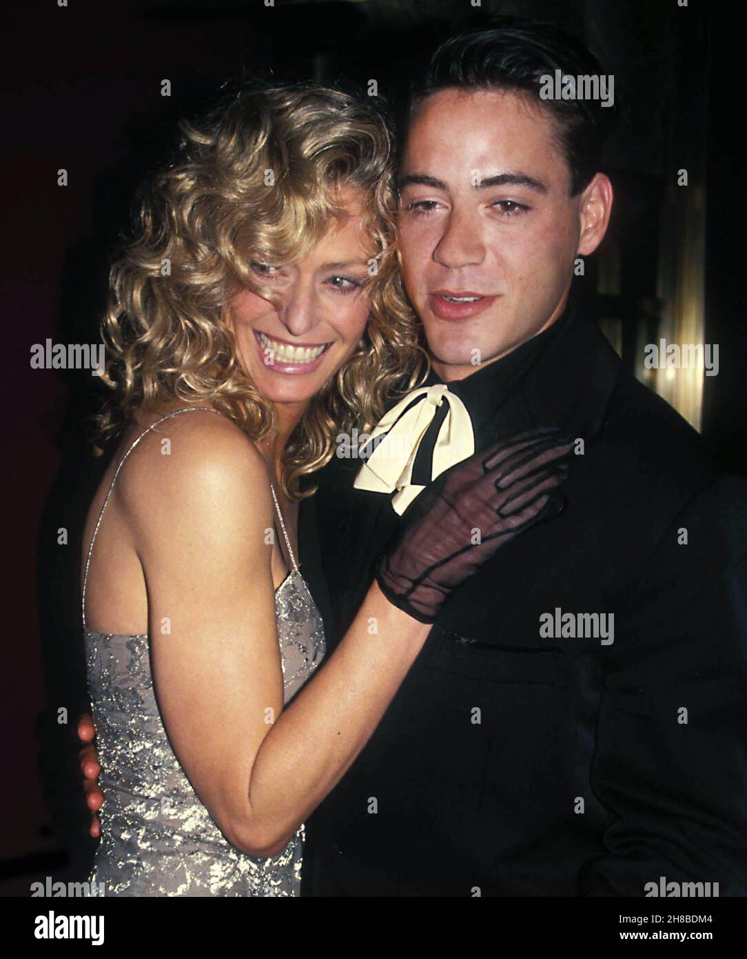 Farrah Fawcett Robert Downey Jr. 1989Photo by Adam Scull/PHOTOlink ...