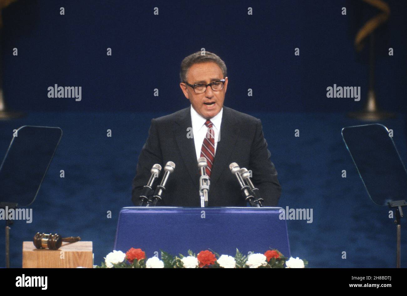Former United States Secretary of State Henry A Kissinger addresses the ...