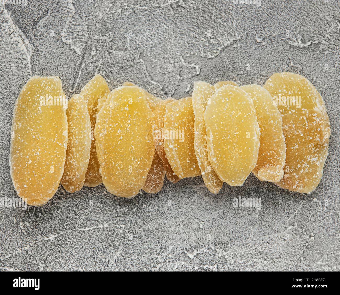 Sweet and spicy candied ginger Stock Photo - Alamy