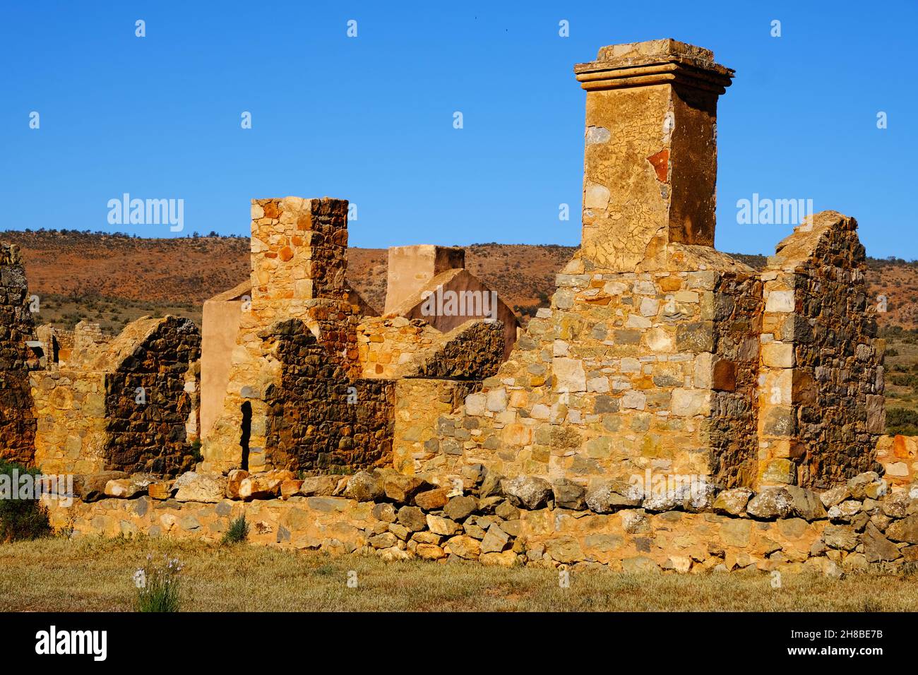 The Kanyaka Homestead Ruins in the Flinders Ranges in Australia Stock ...