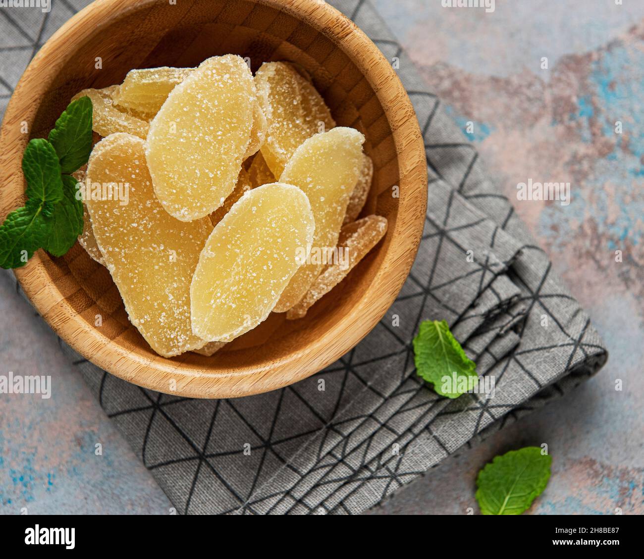 Sweet and spicy candied ginger Stock Photo - Alamy