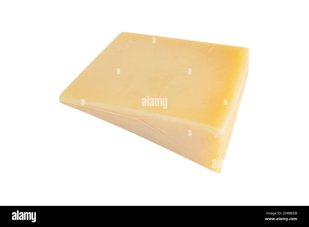 Parmesan cheese block isolated on white background with clipping path ...