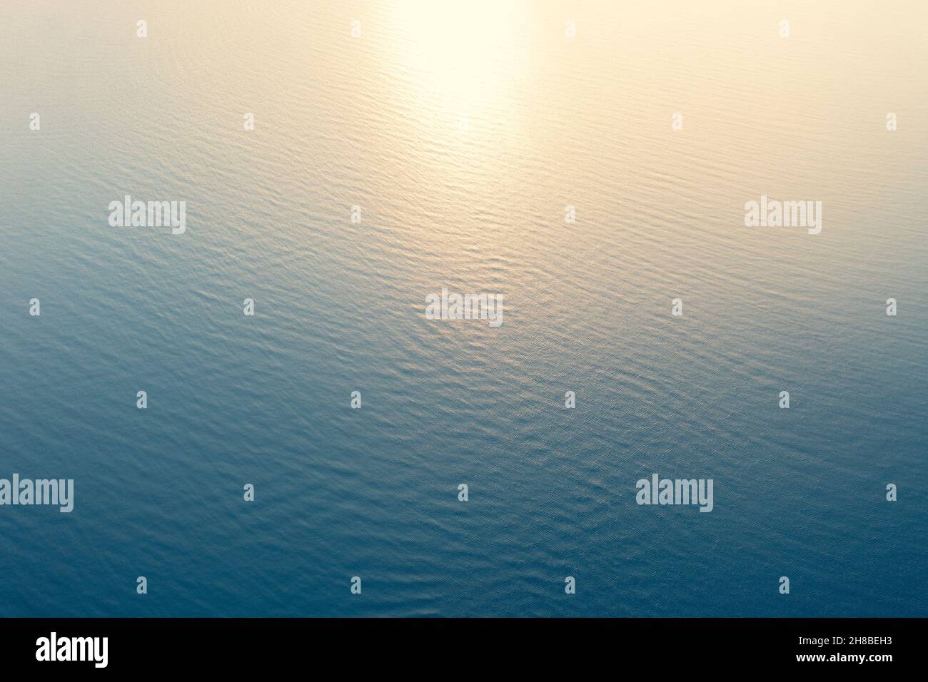Aerial view of a crystal clear sea water texture. View from above ...