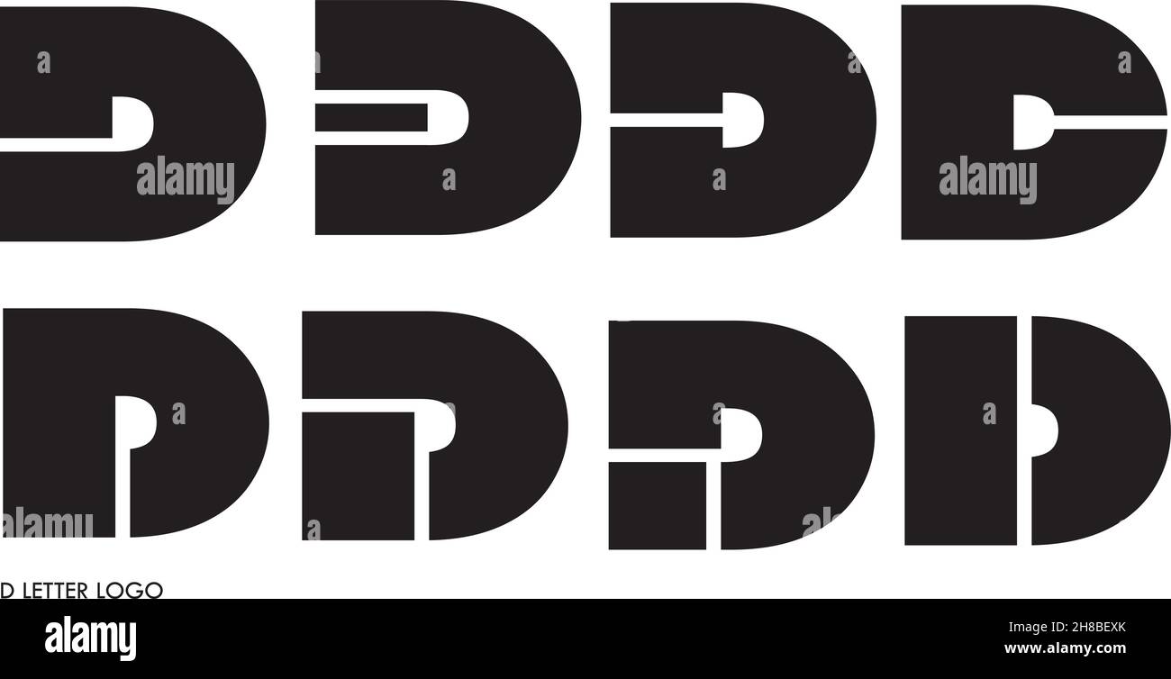 D letter simple logo design Stock Vector Image & Art - Alamy