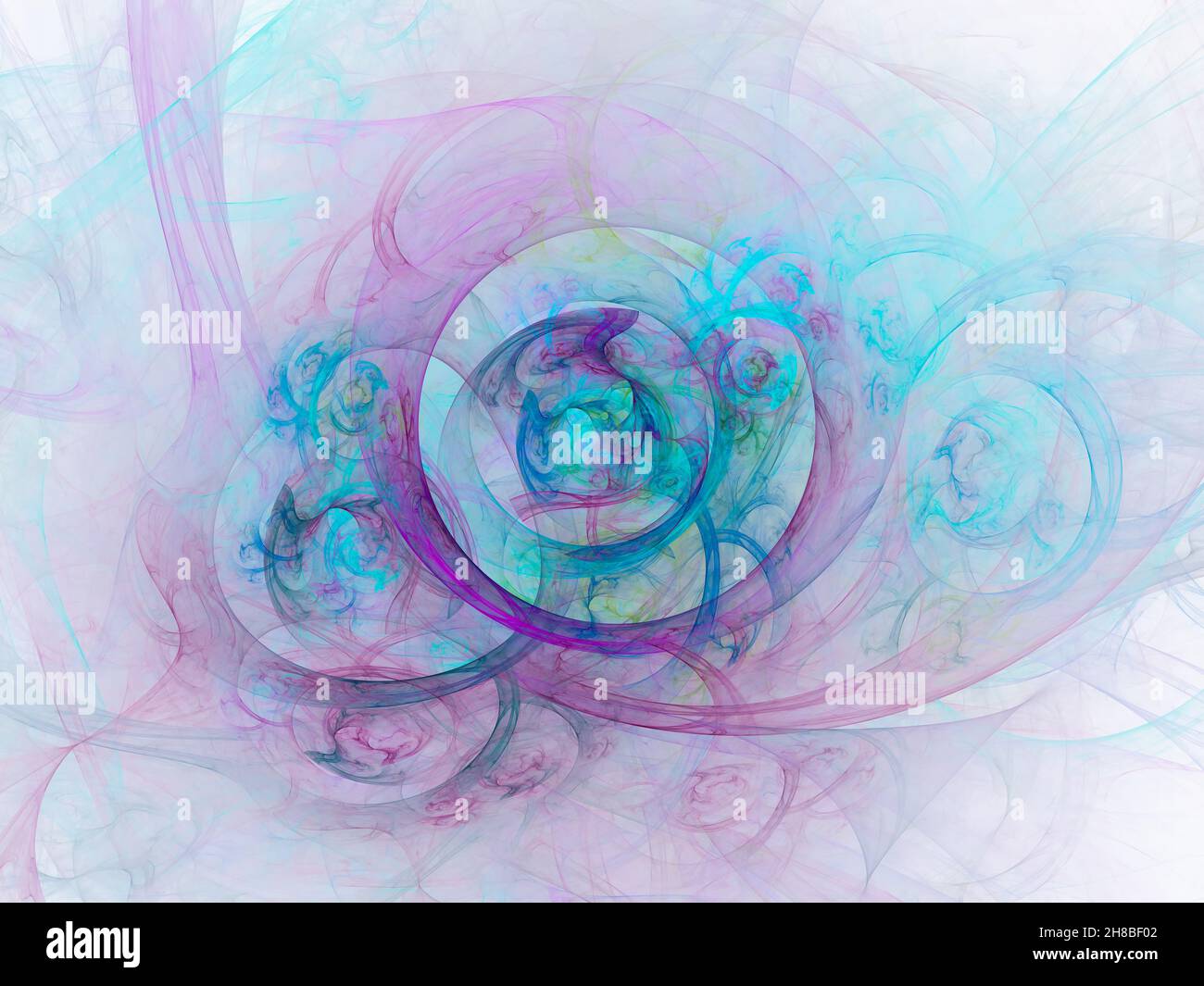 Abstract fractal background with colorful geometric pattern, digital ...