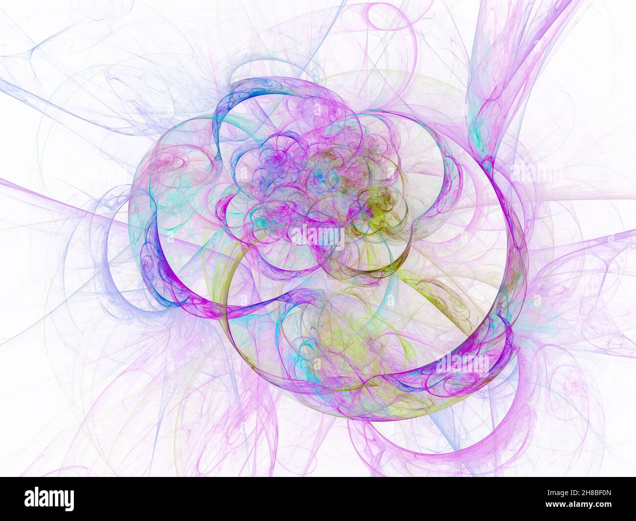 Abstract fractal background with colorful geometric pattern, digital ...