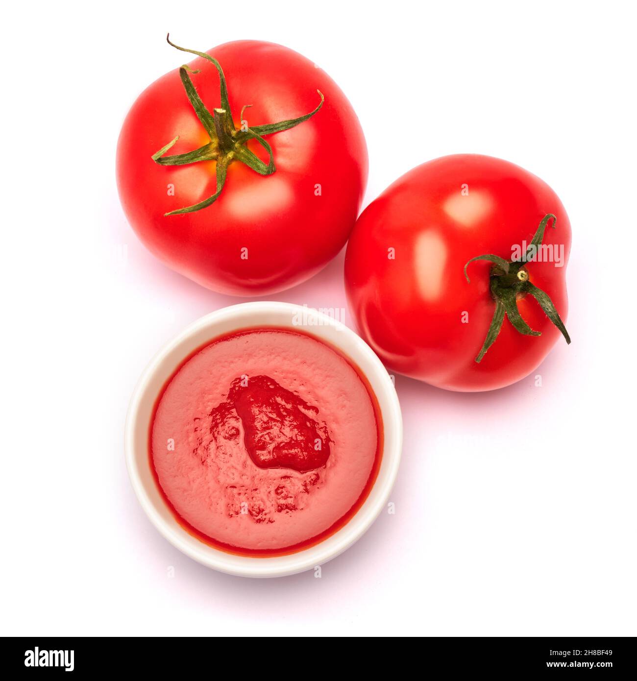 Beautiful fresh red tomato vegetable isolated on white background Stock ...