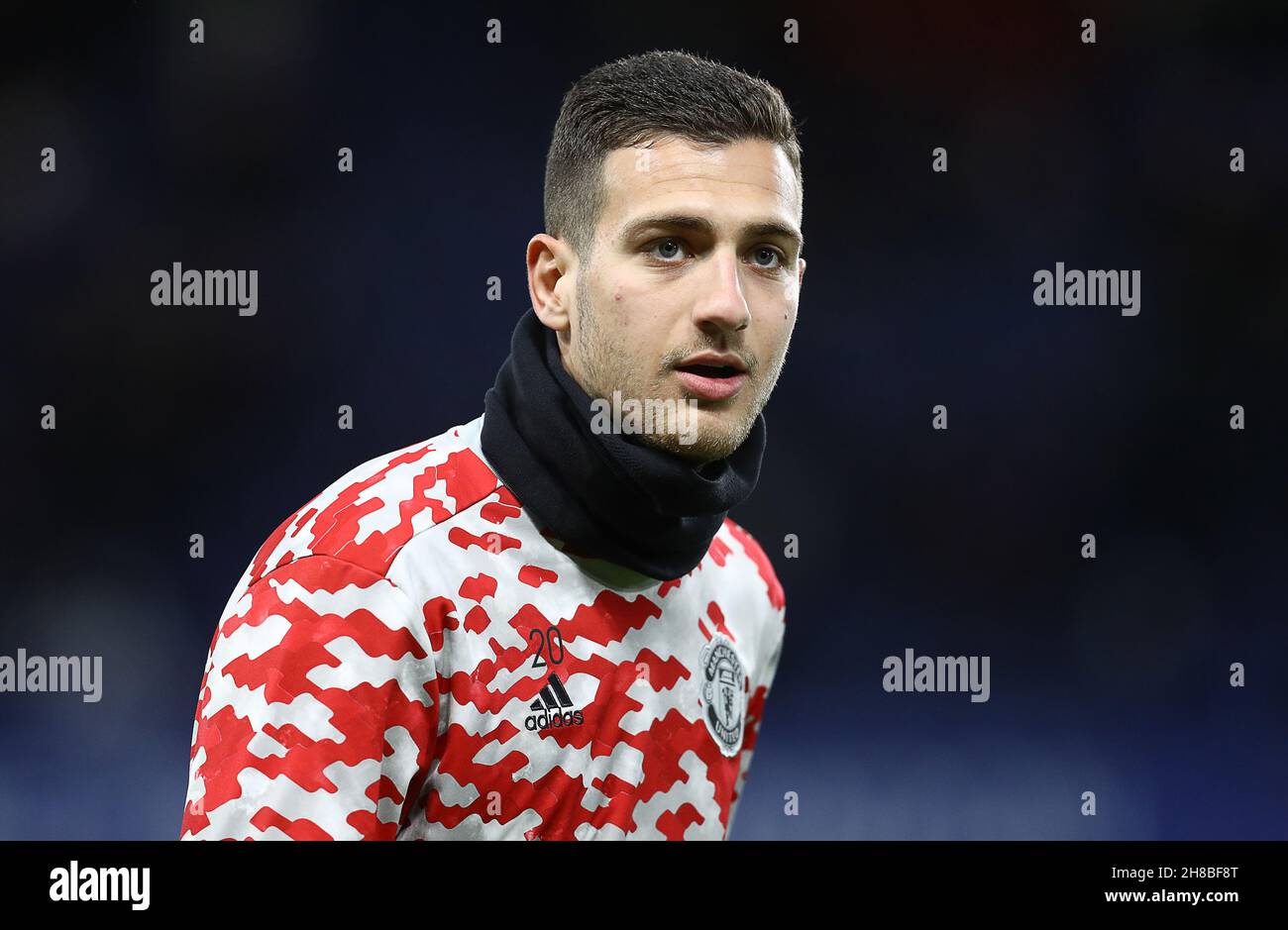 London, England, 28th November 2021. Diogo Dalot of Manchester United ...