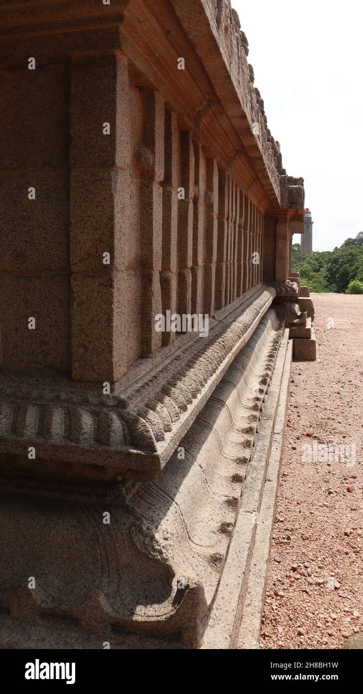 The facade sculpture of the temple is its one side wall. This is a ...