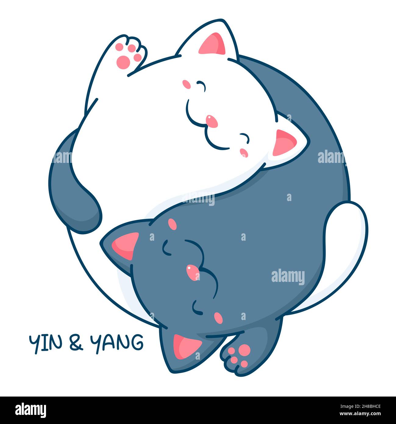 Yin yang cats hi-res stock photography and images - Alamy