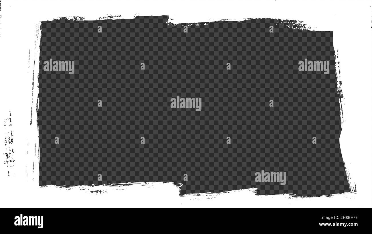 White grunge frame for stories and social network media 16 9. Template ...