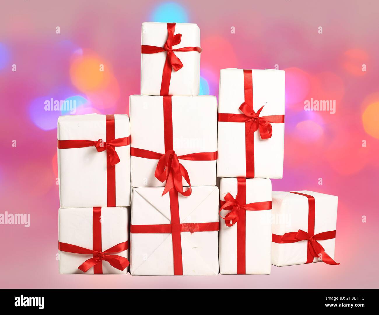The mountain of gifts Stock Photo - Alamy