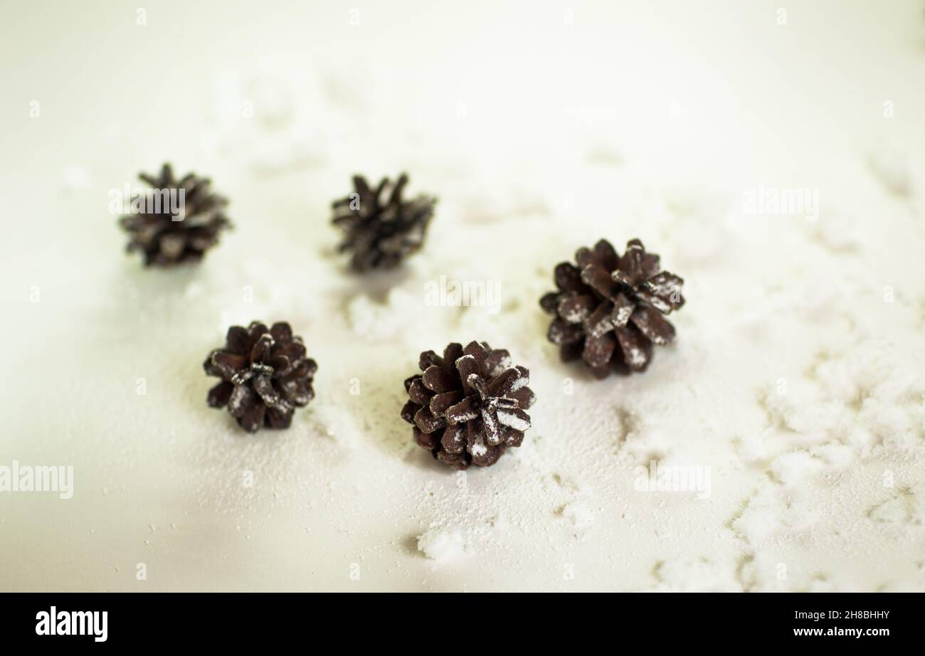 Set of nine different cones isolated on white background Stock Photo ...