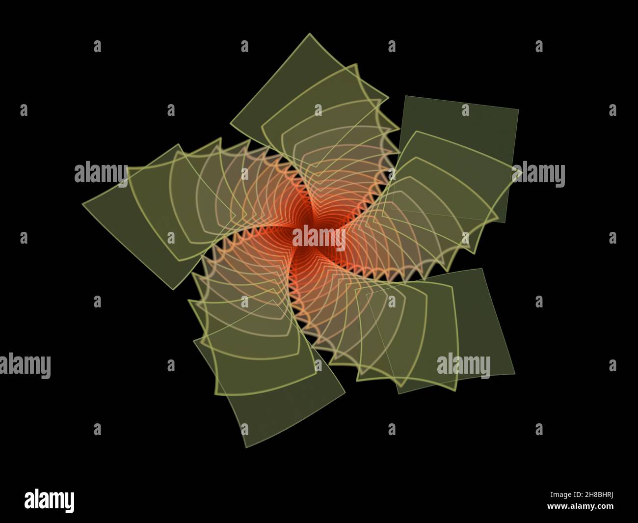 Abstract fractal background with colorful geometric pattern, digital ...