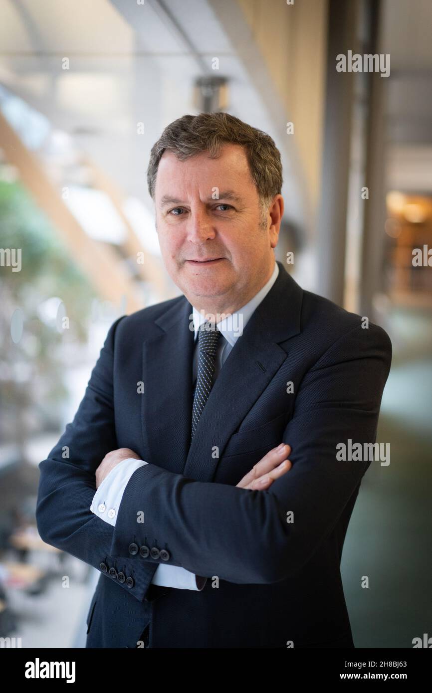 Conservative chair of the Treasury Select Committee Mel Stride in the ...