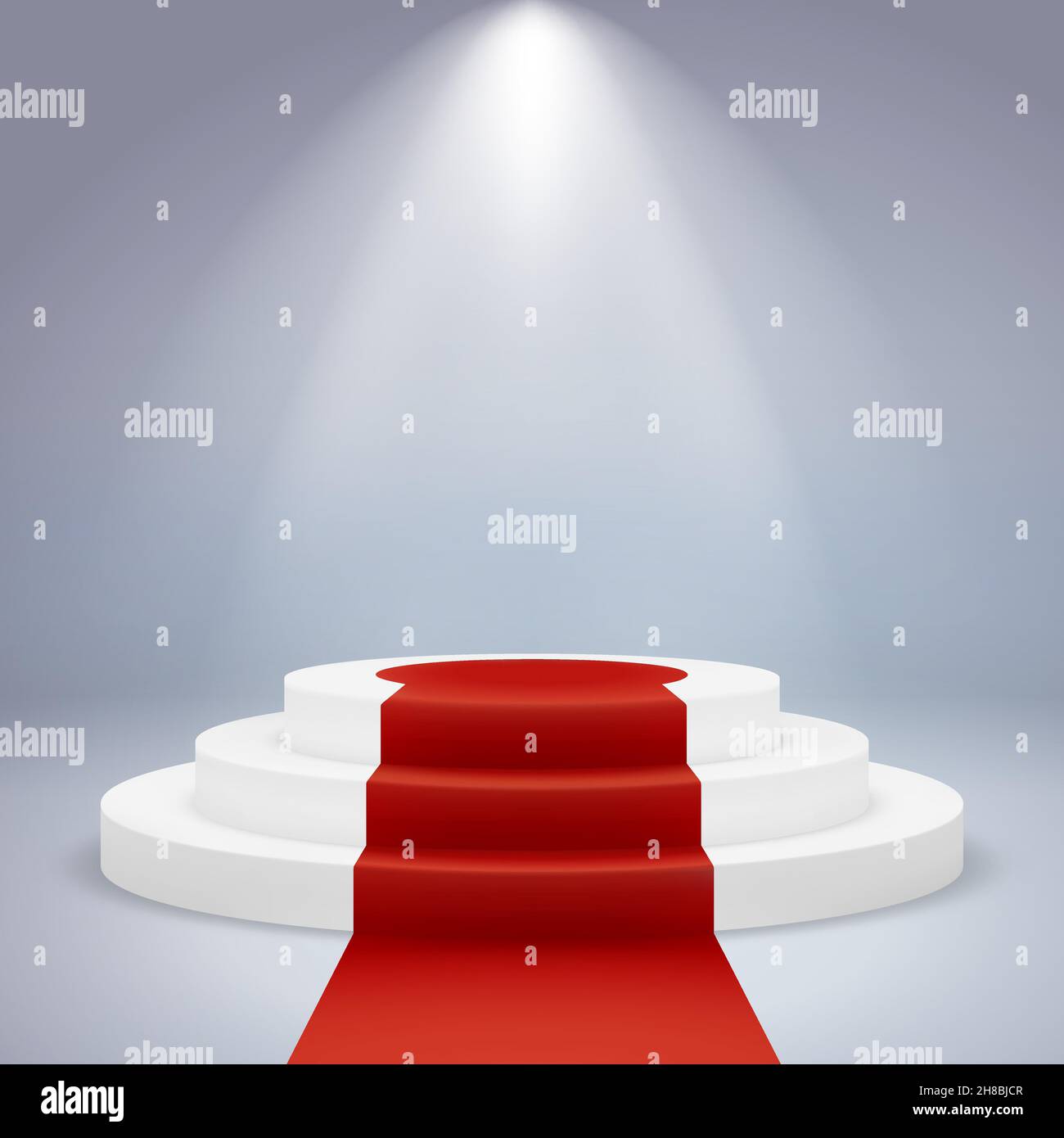 Realistic podium. Pedestal award winner ceremony first vip prestige ...