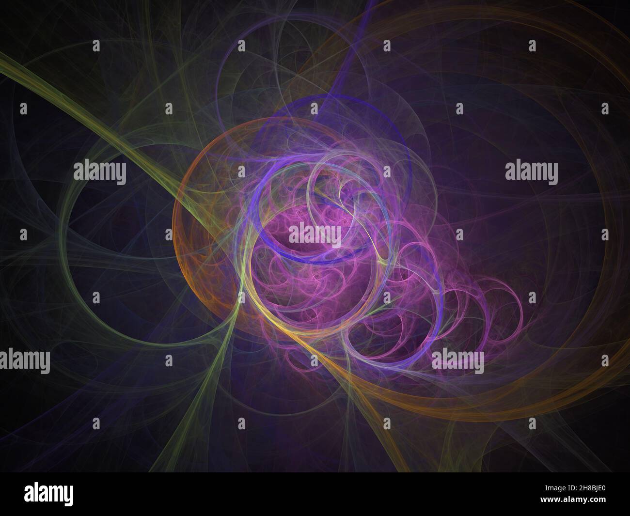 Abstract fractal background with colorful geometric pattern, digital ...