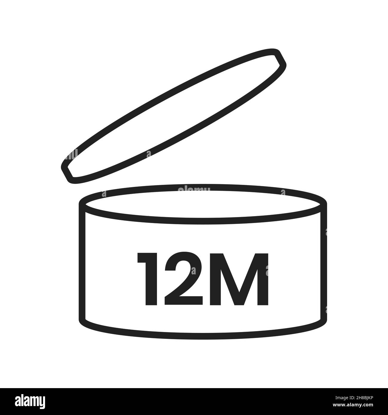 12 month date expiration box Black and White Stock Photos & Images - Alamy